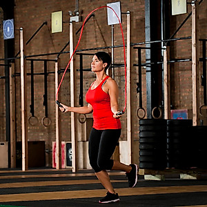 Lifeline Fitness Weighted Speed Rope - Jump Rope for Home Gym - Tone Muscles and Burn Fat with Adjustable Lengths - Two Weight Levels Available 0.75 lbs.