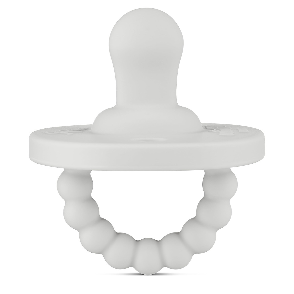 Ryan & Rose Cutie PAT Pacifier Teether (Flat, Grey)
