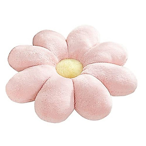HXIYAN Sunflower Cushion Sofa, Living Room, Flower Pillow, Floating Window Decoration, Household furnishings, Bedside Pillow, Plush (23.6in, Pink)