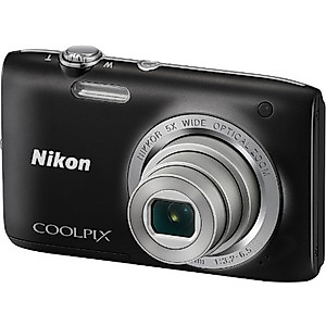 Nikon Coolpix S2800 Point and Shoot Digital Camera with 5X Optical Zoom (Black) International Version No Warranty