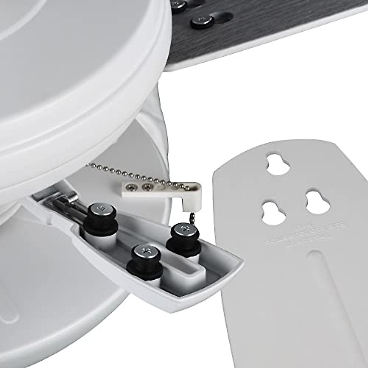 North Pond 52 in. LED Outdoor Matte White Ceiling Fan with Light