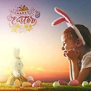 3 Pack Easter Plush Bunny Adorable Rabbit Stuffed Animals 16 Inch Doll Bunny Plush Easter Girls Gifts Room Decorations Birthday Gifts(Cute Style)