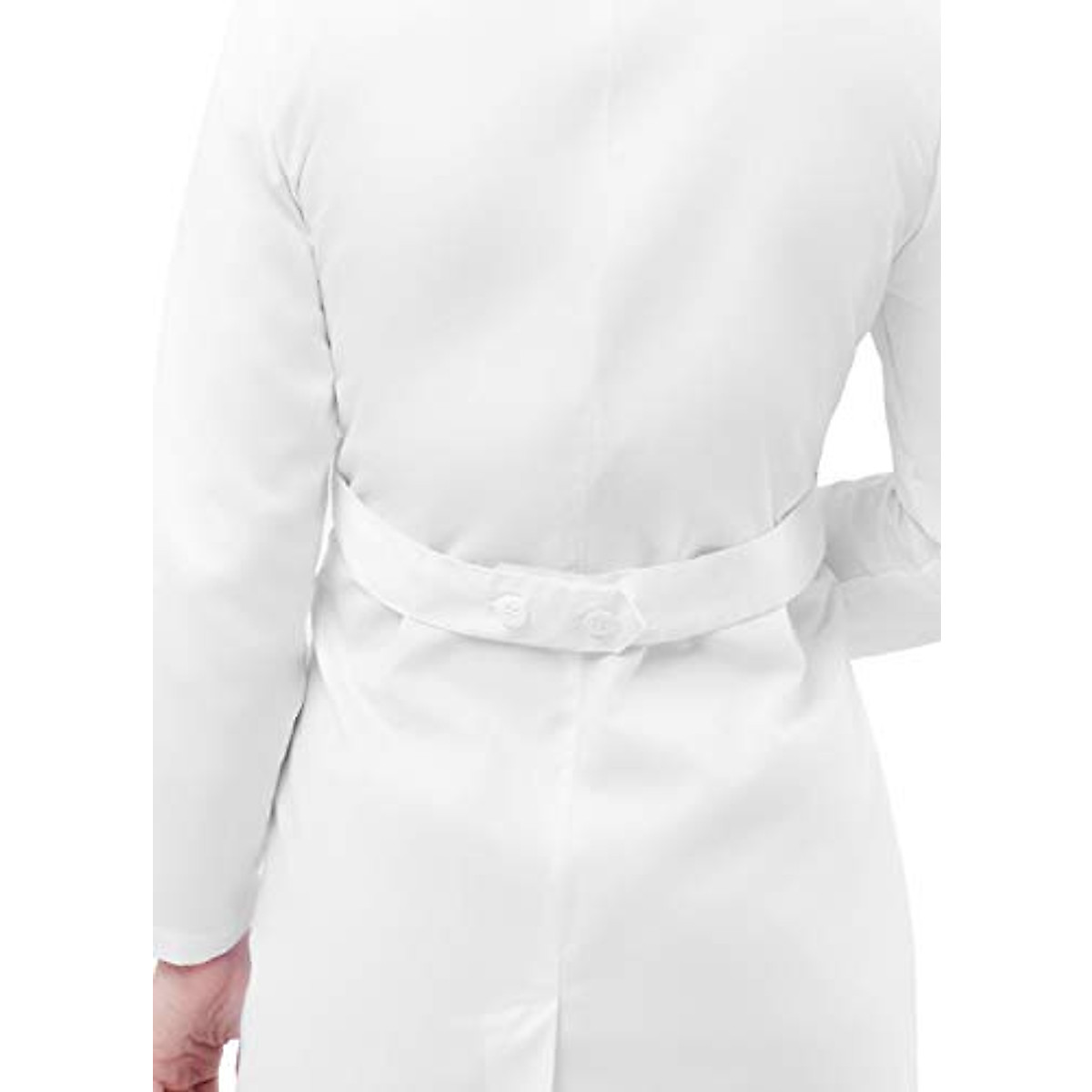 Adar Universal Lab Coats for Women - Belted 33" Lab Coat - 2817 - White - L