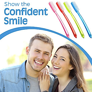 Zopeal Extra Hard and Firm Toothbrush for Adults Bulk Huge Head Bristle Full Head Manual Toothbrush for Cleaning(8 Pieces)