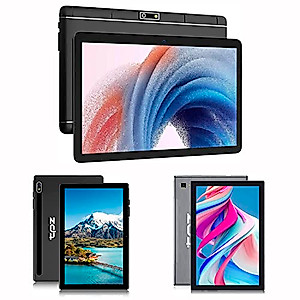 TPZ Tablet 10 inch, Android Tablets,2GB, Dual Cameras, WiFi, Google Certified, IPS HD Touchscreen, Bluetooth, 6000mAh Battery - 3PCS