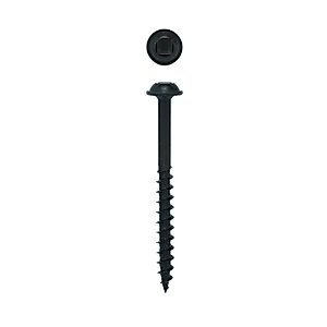10 x 2 HighPoint Round Washer Head Woodworking Screws, Black Oxide 100 pc