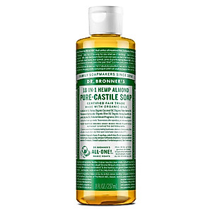 DR. BRONNER'S, CASTILE LIQ SP,OG3,ALMOND 8 Fl Oz EA 1