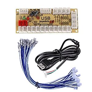 TAPDRA Zero Delay Arcade USB Encoder PC to Joystick for PC Mame Jamma Raspberry Pi & Other Pc Fighting Games