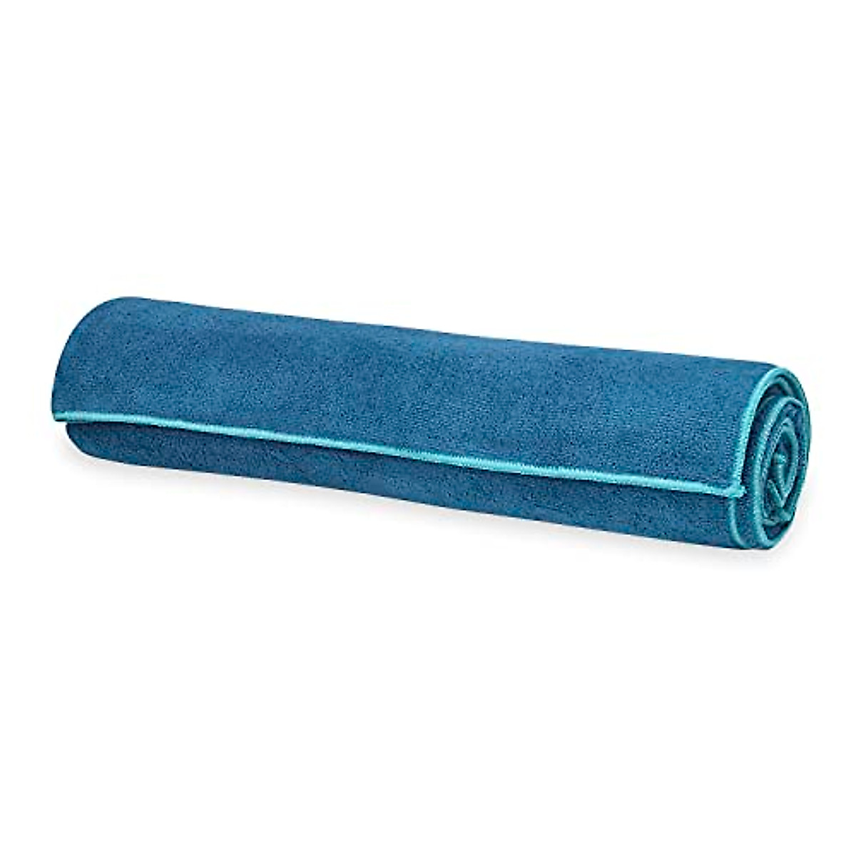 Gaiam Stay Put Yoga Towel Mat (Fits Over Standard Size - 68"L x 24"W), Lake