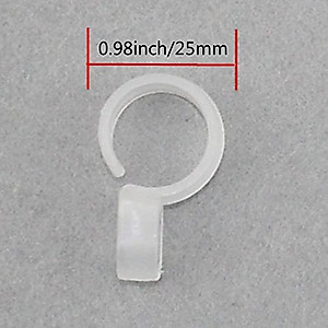 MinLia 20pcs Wind-Proof Hanger Hook, Wardrobe Accessory Drying Rack, Anti Slip Laundry Drying Wind Hanging Buckle Hook Clip(for 29-34mm Tube)