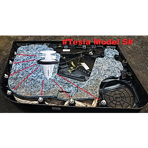 Rexka 30pcs Door Panel Retainer Clip for Ford W713297-S300 C-Max Edge Escape Explorer F-150 Mustang Focus Flex Fusion Taurus Lincoln MKC MKX MKZ Tesla Model S W713297S300