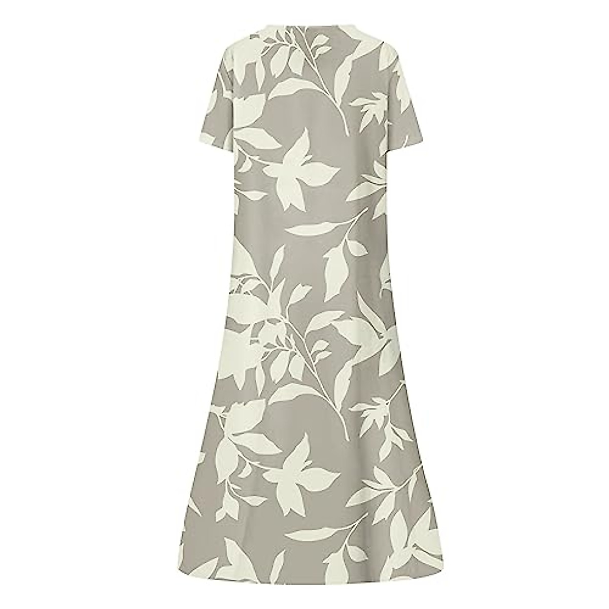 KINGOLDON Beach Dresses for Women Casual Summer Women's Floral Dresses All White Plus Size Dresses Floral Dress for Women Plus Size Dress with Pockets Plus Size Dress Plus Size Dresses for Curvy