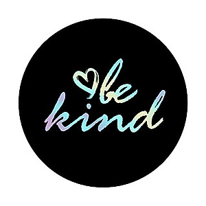 Rainbow Be Kind Black PopSockets Swappable PopGrip