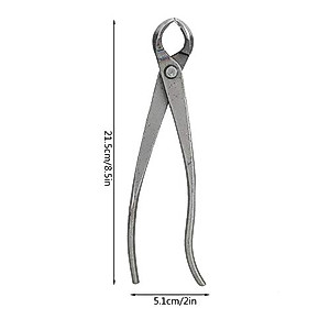 Hand Forged Bonsai Concave Branch Cutter,Branch Cutter Multifunction Carbon Steel Garden Branch Cutter Long Handle Scissor Bonsai Pruning Shear Tool