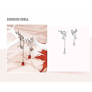 YYYGGar Heaven Official Blessing Cosplay Xie lian,Anime Tian Guan Ci Fu San Lang Cosplay Costume Earrings Irregular 2pc, Silver, 0.78*1.37inch