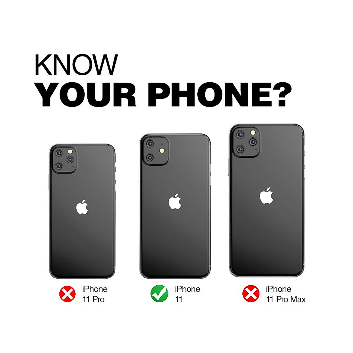 Encased iPhone 11 Belt Clip Case (Thin Armor) Slim Grip Cover with Holster - Black (iPhone 11)