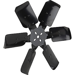 Speedway Motors Steel Cooling Fan, 15 Inch - Non-Flex Blades for Optimal Cooling - Ideal for Race Applications - Fits Most V8 Water Pumps - Sold Individually