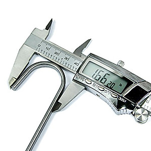 Rack and Hook WALLNITURE Multipurpose Hanging S Shape Utility Hooks Stainless Steel Chrome Set of 10