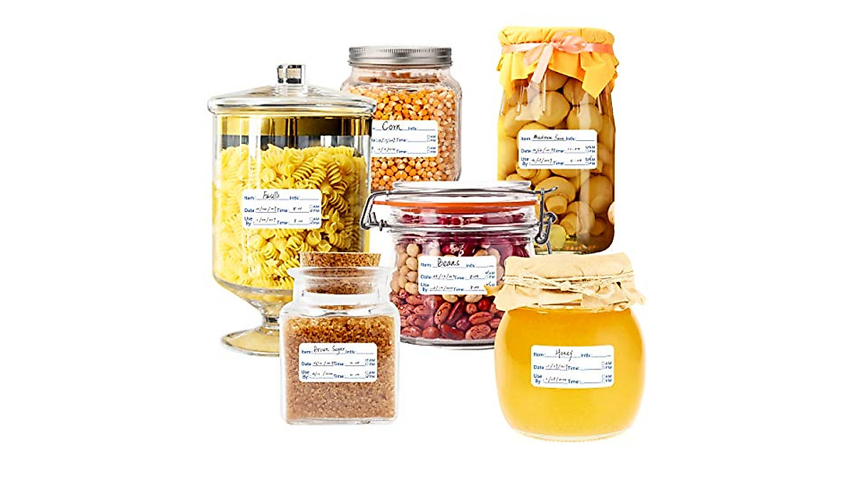 500 Removable Waterproof Freezer Labels for Kitchen & Restaurant