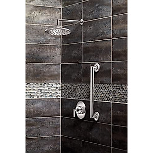 Moen Arris Brushed Nickel 14-Inch Rainshower Straight Shower Arm and Flange, S110BN