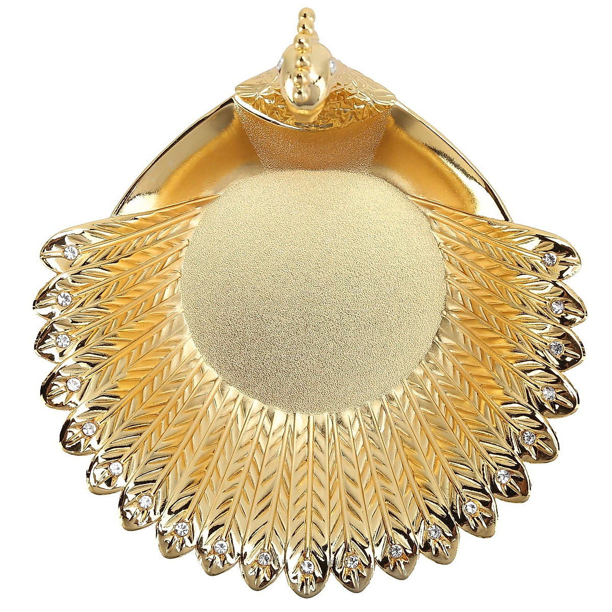 Dried Fruit Plate, Home Peacock Shape Metal Table Snack Tray, for Decoration Place Dried Fruit