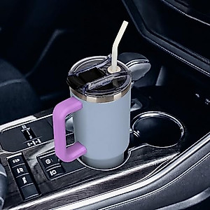 I LOVE My Pit Bull 40 Oz Car Cup Stainless Steel Travel Mug Leak-Proof Insulated Tumbler with Handle Violet-style