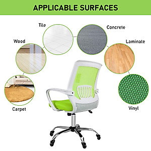 Office Chair Caster Wheels,2 Heavy Duty Desk Chair Wheels Replacement for Hardwood Floor,Smooth&Silent Swivel Wheels, 7/16”X 7/8”Universal Fit for Herman Miller,Game Chairs(not fit IKEA Chairs)