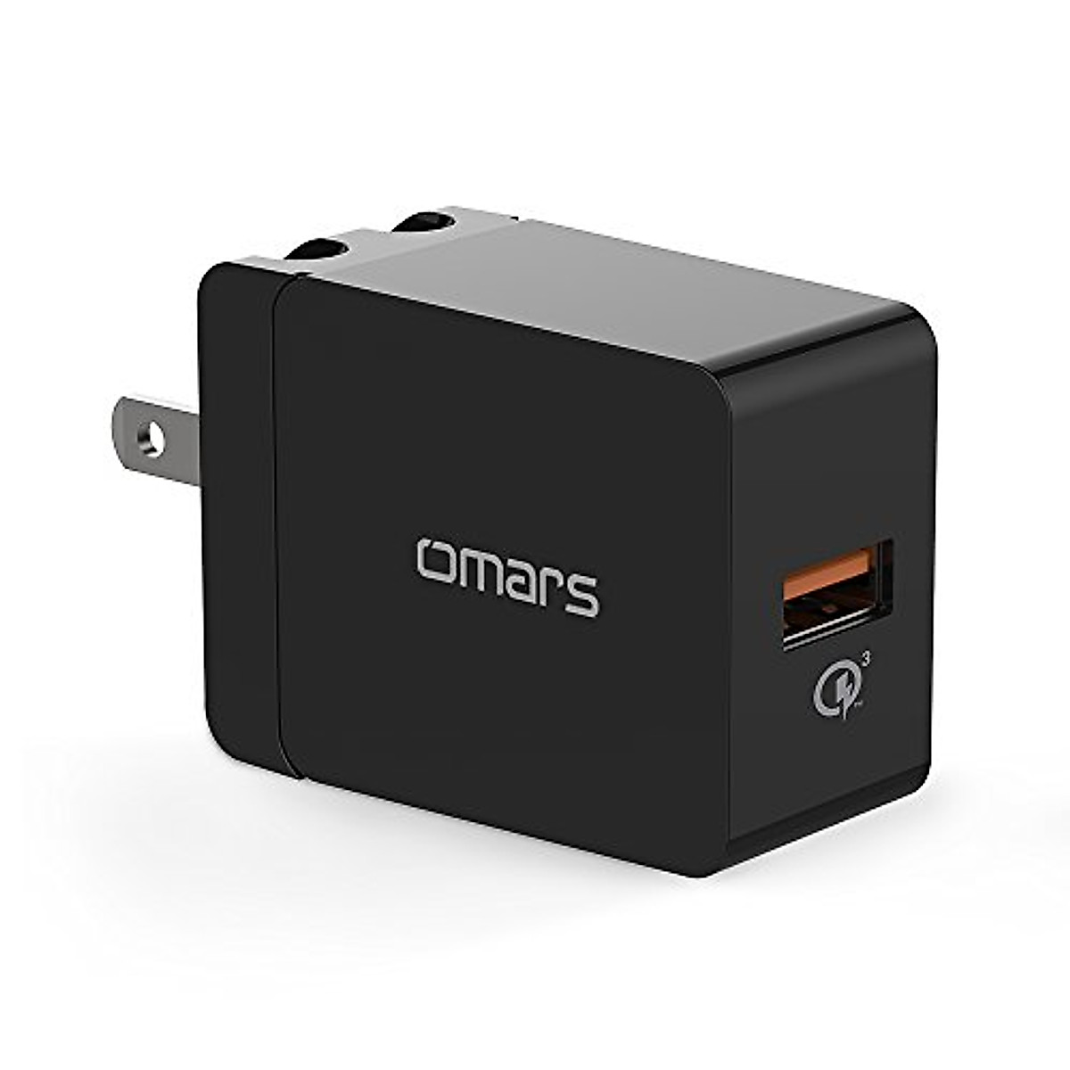 USB Wall Charger Quick Charge 18W, QC 3.0 Adapter Omars Portable Travel iPhone Charger Plug Fast AC Power Adapter Compatible Samsung, iPhone X/8/7, iPad, AirPods Pro More