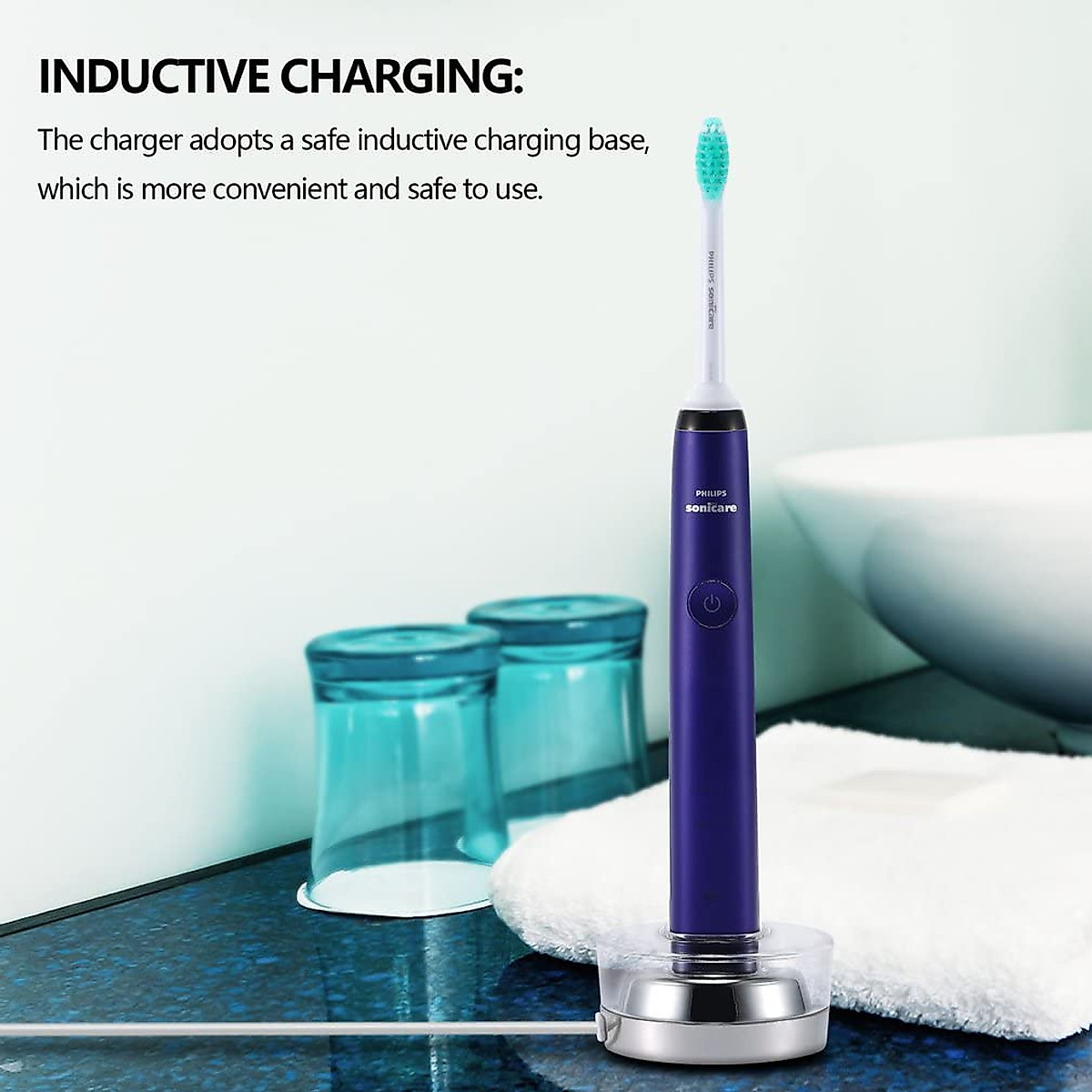Adeglas for Philips Toothbrush for Philips Sonicare Diamond Clean Toothbrush HX99 Charger Compatible with HX9901 HX9903 HX9924 HX9954 HX9957 HX9984 HX992W HX993B