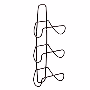 mDesign Metal Wall Mount 3 Level Bathroom Towel Rack Holder & Organizer - for Storage of Towels, Washcloths, Hand Towels, Robes - 2 Pack - Bronze