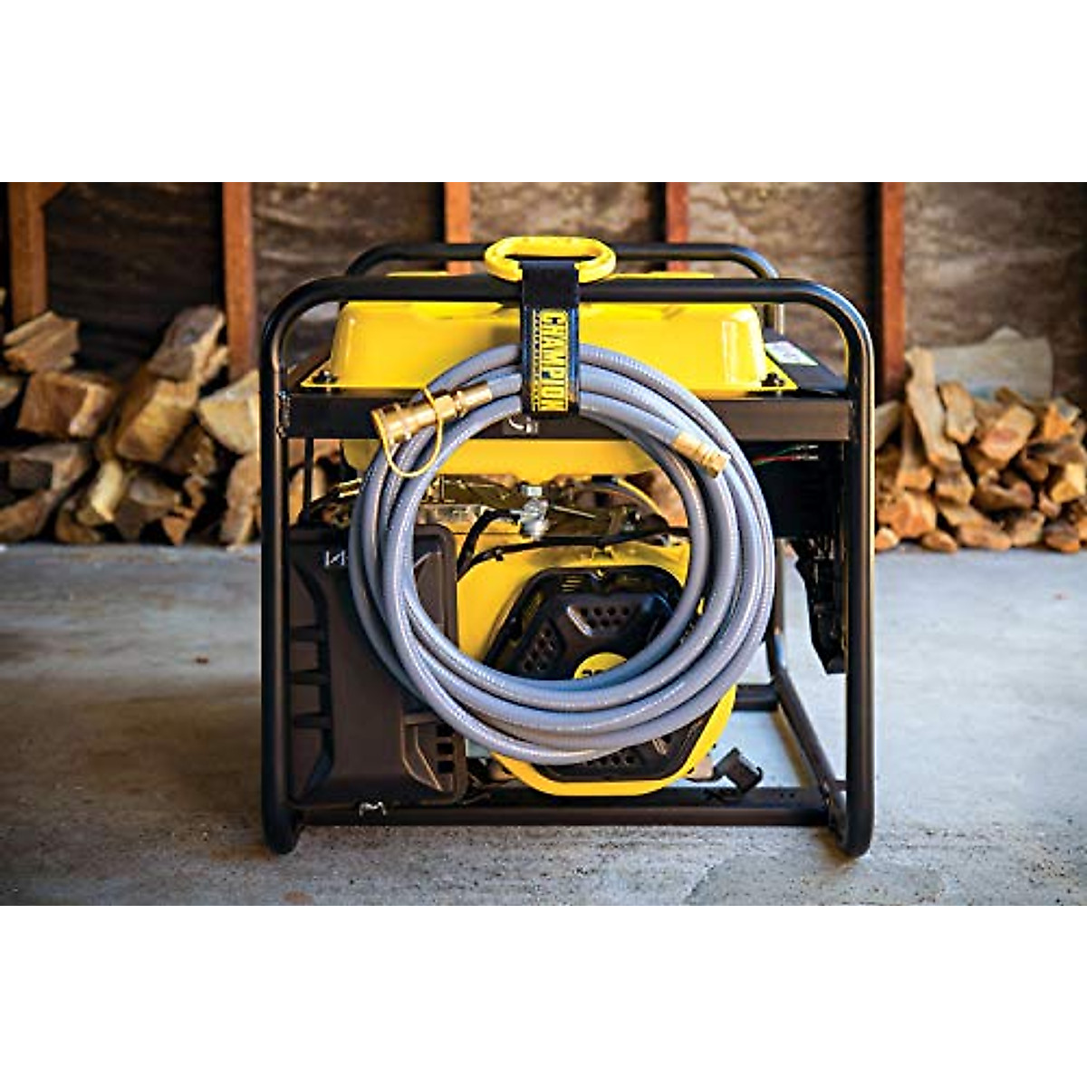 Champion Power Equipment 100416 10,000/8,000-Watt TRI Fuel Portable Natural Gas Generator, NG/LPG Hose Kits and CO Shield