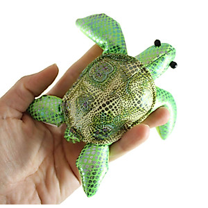 Curious Minds Busy Bags 5 Reptile Set - Sand Filled Animal Toy - Snake, Turtle, Lizard, Alligator, Frog- Heavy Weighted Sandbag Animal Plush Bean Bag Toss - Shimmering Glitter