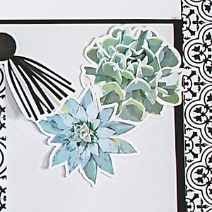 Schoolgirl Style Simply Stylish 36 Piece Botanical Succulents Bulletin Board Cutouts, Succulent Plant Bulletin Board Decorations, Greenery Accents, Classroom Décor