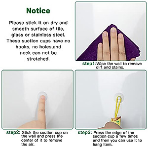 YiaMia 12 Upgraded Rubber Suction Cups for Submersible Lights Pool Lights Pond Lights, Hookless, 0.94inch for Home Decor and Organization