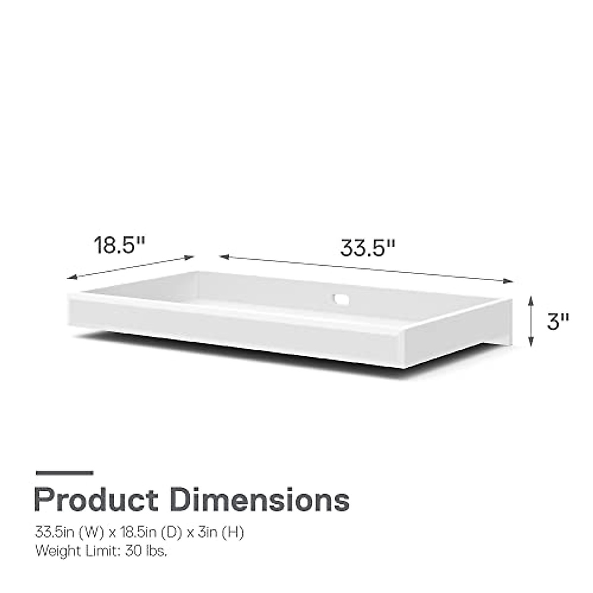 Little Seeds Aviary Changing Dresser Topper, White