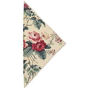 Decorative Things Cloth Napkins Set 4 Cotton Table Linen Napkins Wedding Table Décor Garden Party Rose Floral Bridal Shower 18"x18" Dinner Made in USA