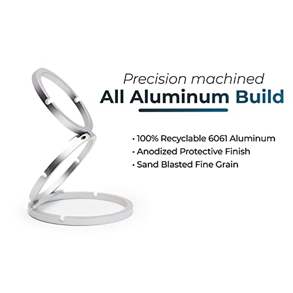 Galileo Gear - MagDisc Thinnest Charger Stand Compatible for MagSafe Charger, Desk Phone Stand - Fast Wireless Charger Stand, Compatible for iPhone 12, 13, 14