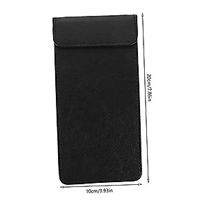 Cabilock 2pcs Bill Folder Paper folders Pocket Note pad Leather Folder Planner clipboard Bill Book Small Server notepads exam Paper Base Clip Boards Paper File Base Mini Paper Clip Pallet