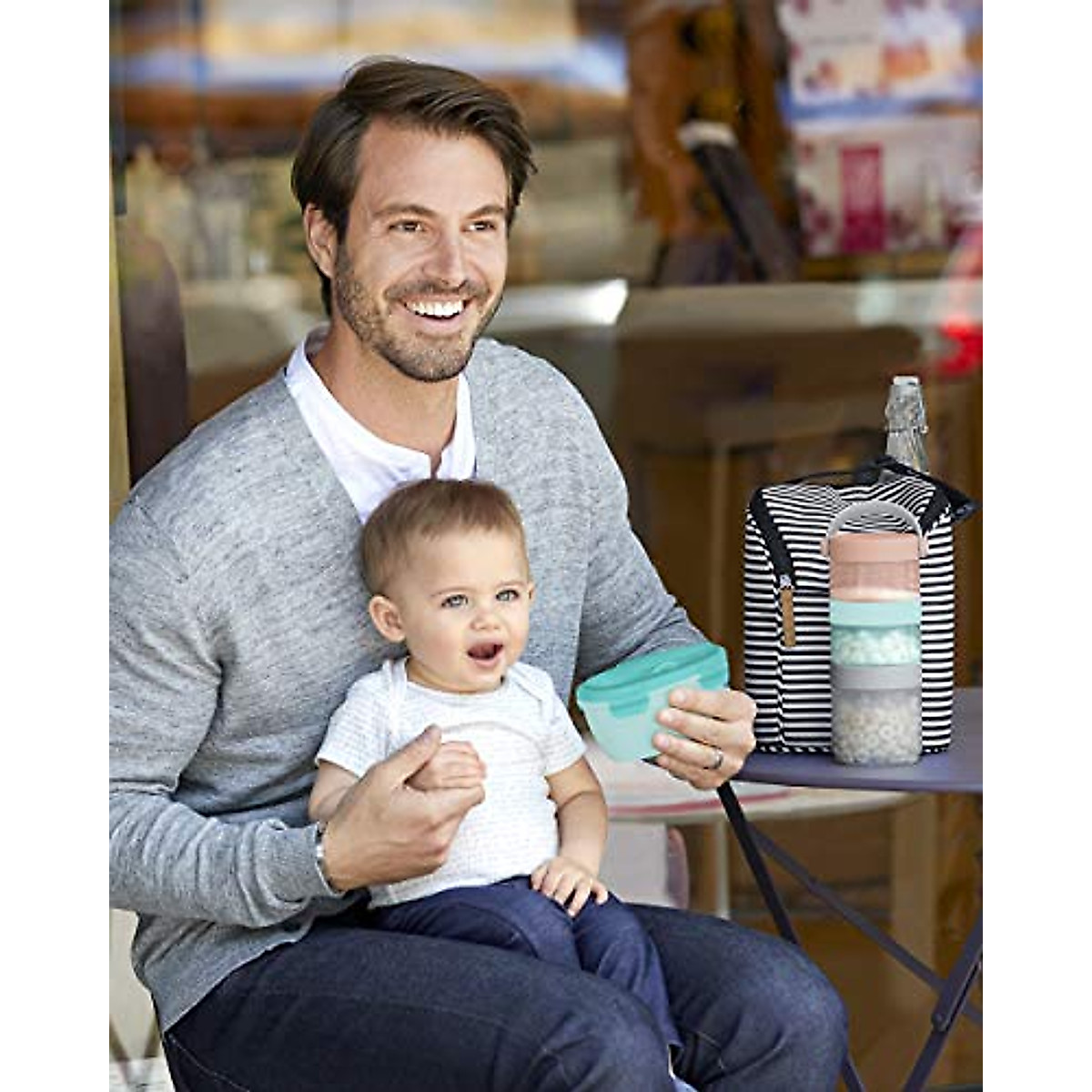 Skip Hop Baby Formula Container, Formula-to-Food