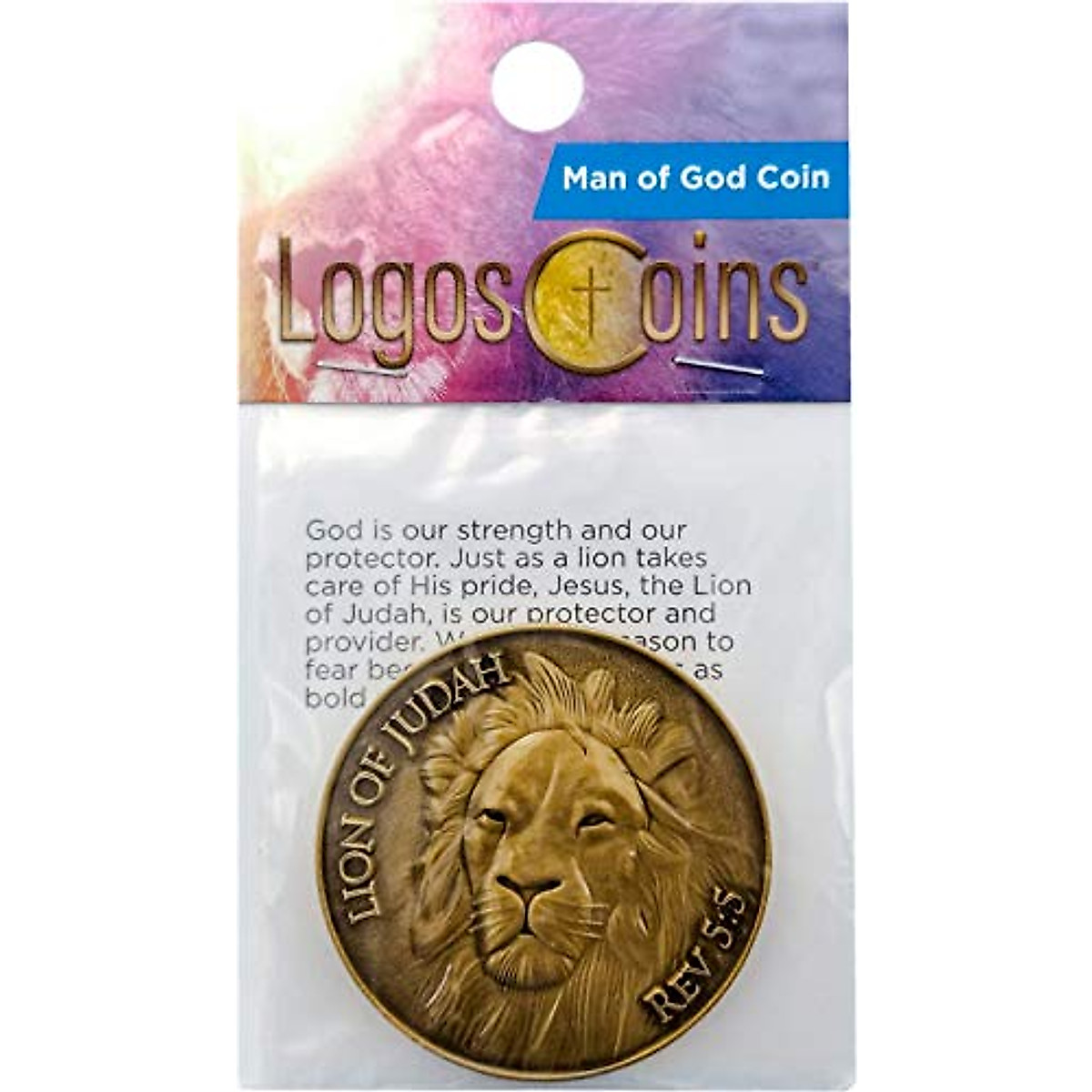 Logos Trading Post Antique Gold Plated Christian Challenge Coins | Eagle Coin, Lion of Judah Man of God Coin, Armor of God Coin | Value Variety Pack of 3 | Assortment 1