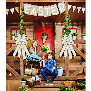 Hying Birthday Ribbons for Wreath Bows Wrapping Gifts, Blue Yellow Pink Easter Wired Ribbons for Gift Wrapping Rainbow Birthday Party Decoration DIY Crafts, 2.48" X 10 Yards Rainbow Wired Ribbon