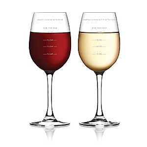 Fred & Friends SAUCED Measuring Wine Glass