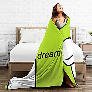RVFGE Dream Smile Merch Blanket Flannel Fleece Throw Blankets Soft Cozy Plush Blanket Microfiber for Kids Adult Gifts 50x40 inch, Black6