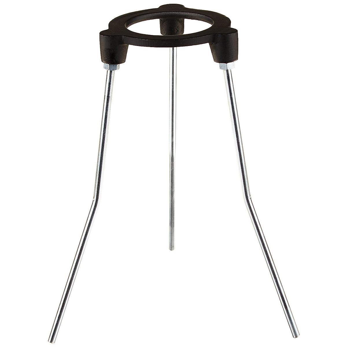 United Scientific TRS3X9 Cast Iron/Zinc Tripod Stand, 3.5" Ring OD, 9" Height