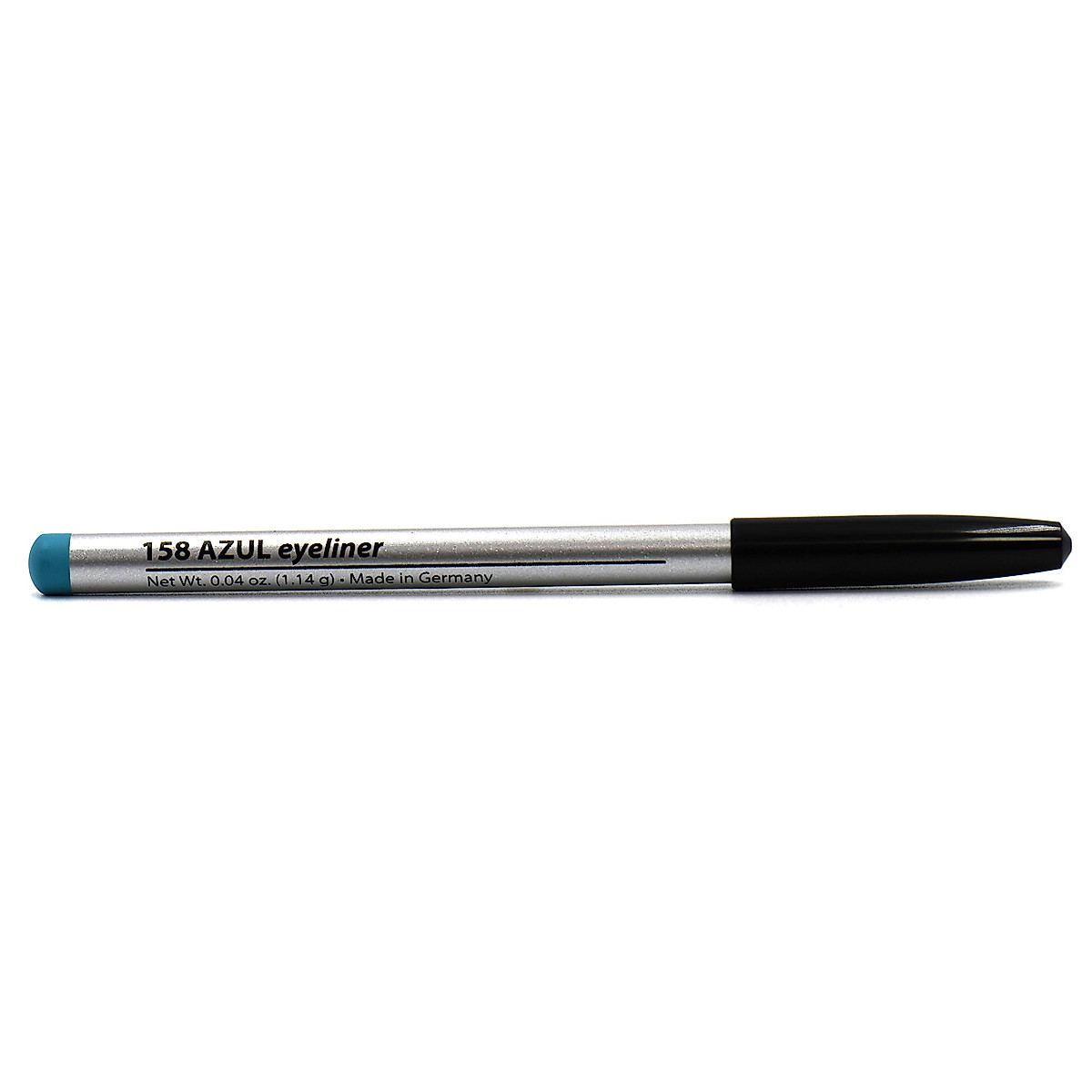 Pure Ziva Bright Azul Teal Turquoise Vibrant Light Sky Blue Wood Eyeliner Pencil, HD Professional Eye Liner Smudge Proof Long Lasting No Animal Testing & Cruelty Free