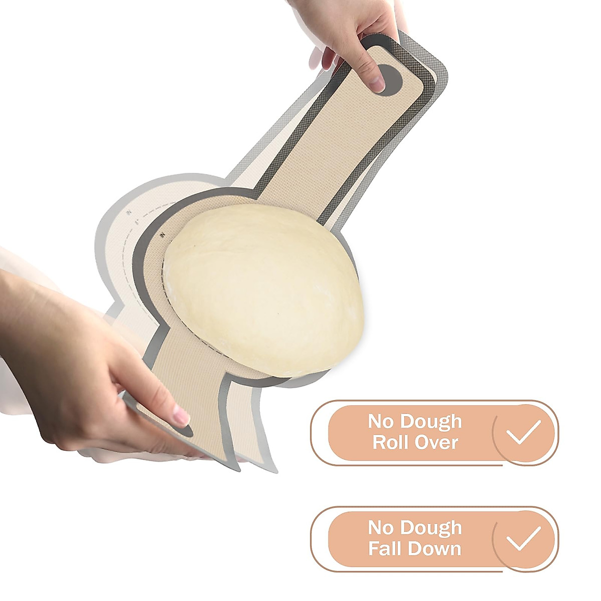 Silicone Bread Sling for Dutch Oven, 2 PCS Non-Stick & Easy Clean Reusable Silicone Bread Baking Mat with Long Handles, Easy to Transfer Sourdough Bread