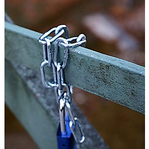 ZRruowin Gate Chain Lock for Outdoor Fence with Carabiner Stainless Steel Gate Latches Link for Horse Goat Dog Stall Supplies Wooden Fence Barn