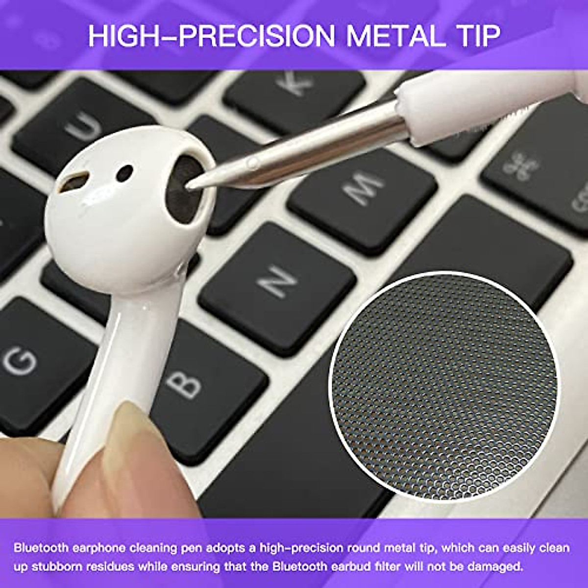 FranyyCo Bluetooth Earbuds Cleaning Pen, Multifunction Airpod Cleaner Kit for Wireless Earphones Bluetooth Headphones Charging Box Accessories, Computer, Camera and Mobile Phone.