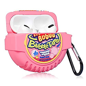 Joyleop Bubble Gum Case for Airpods Pro 2019/Pro 2 Gen 2022, Cute Cartoon Fun Funny 3D Kids Girls Teen Boys Cover, Kawaii Cool Food Stylish Soft Silicone Character Trendy Air pods Cases for Airpod Pro