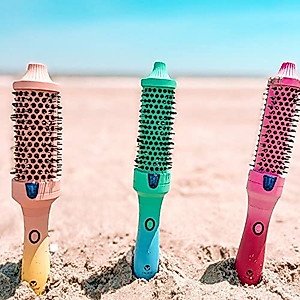 Calista FAUXblo Thermal Brush, Professional Styling Brush, Burn-Free Soft Bristles, Ionic and Ceramic Technology (1.5, Raspberry Ice)